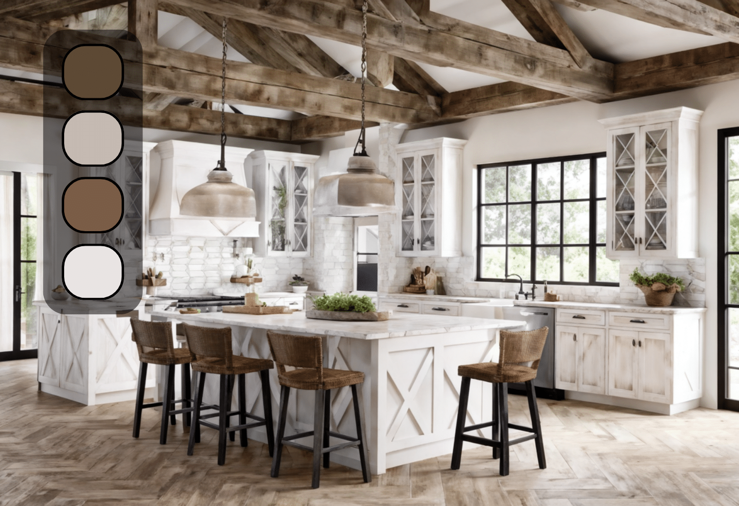 55 Modern Farmhouse Paint Palette Color Schemes - Cardinal Memorials